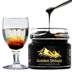 premium golden shilajit resin