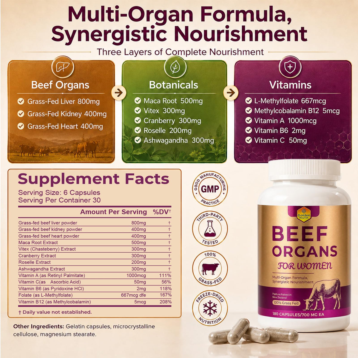 premium grass-fed liver capsules