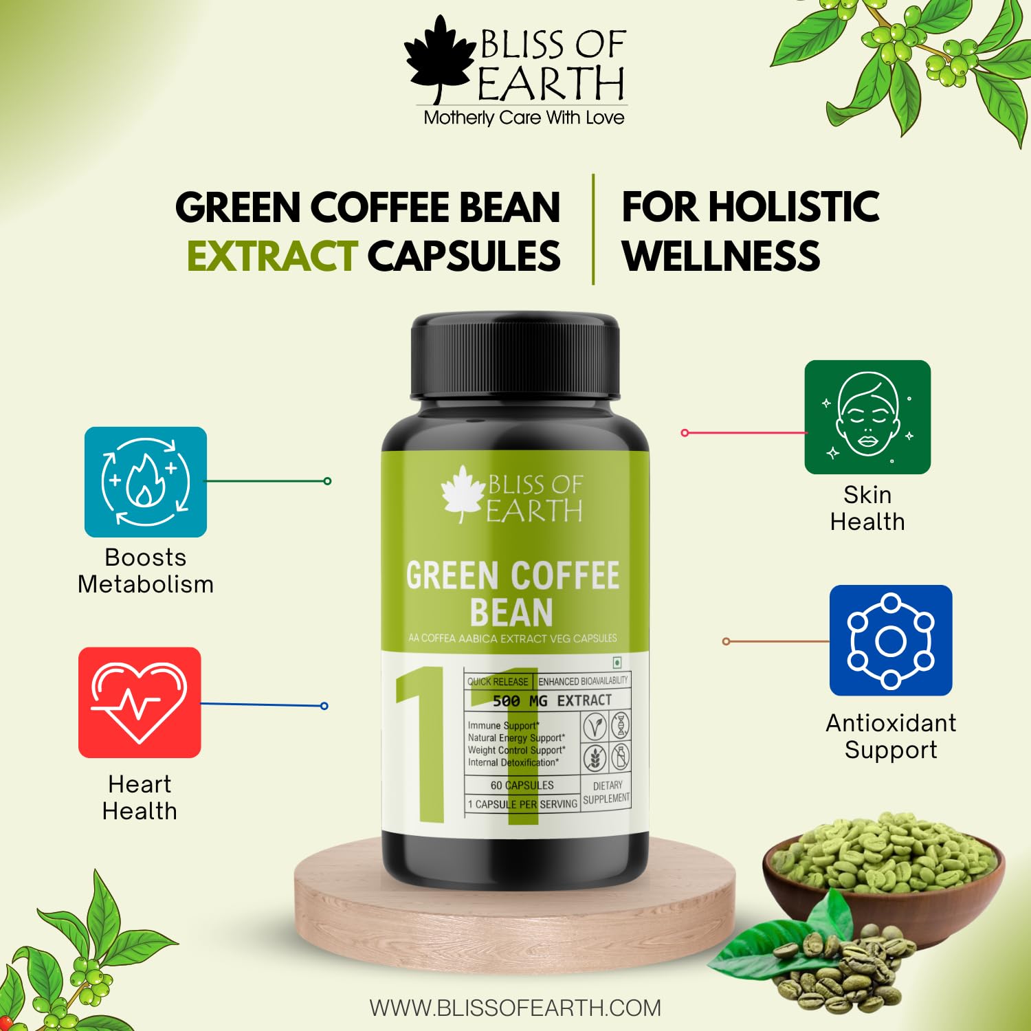 premium green coffee bean supplement