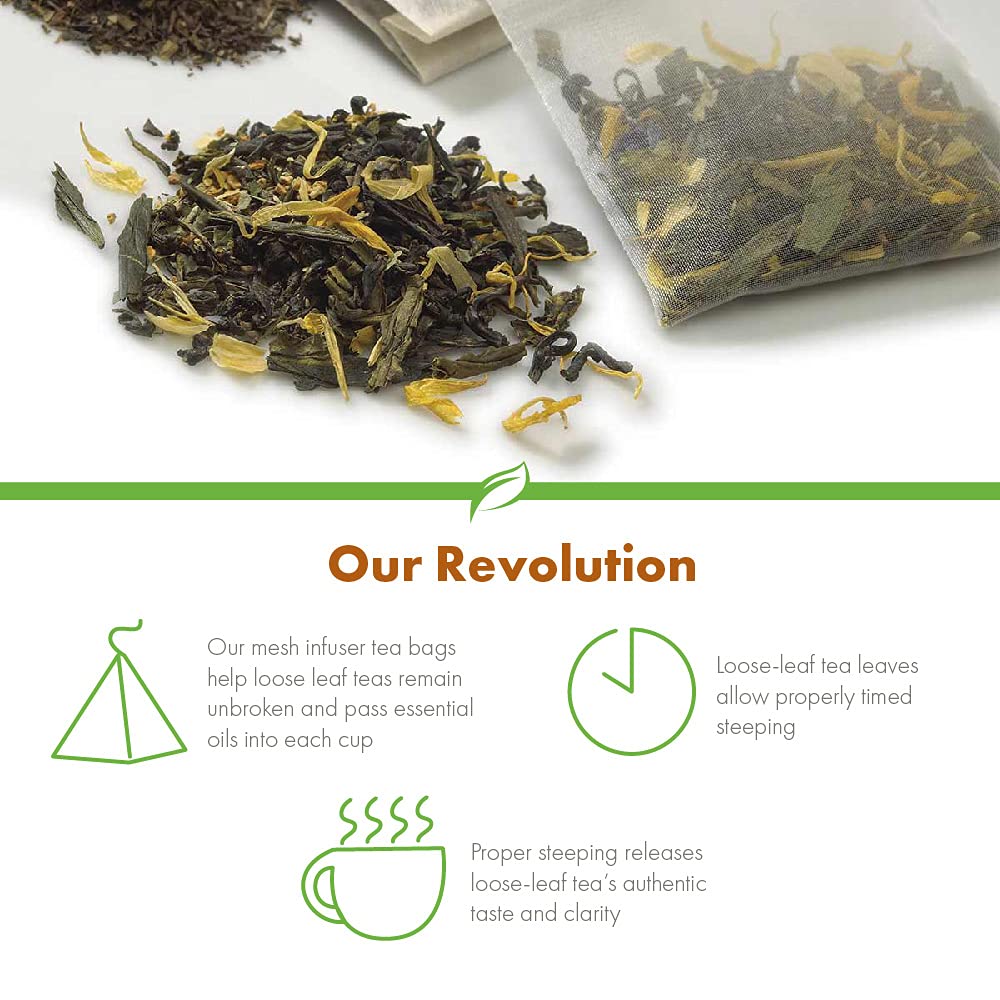 premium green tea bags for brewing
