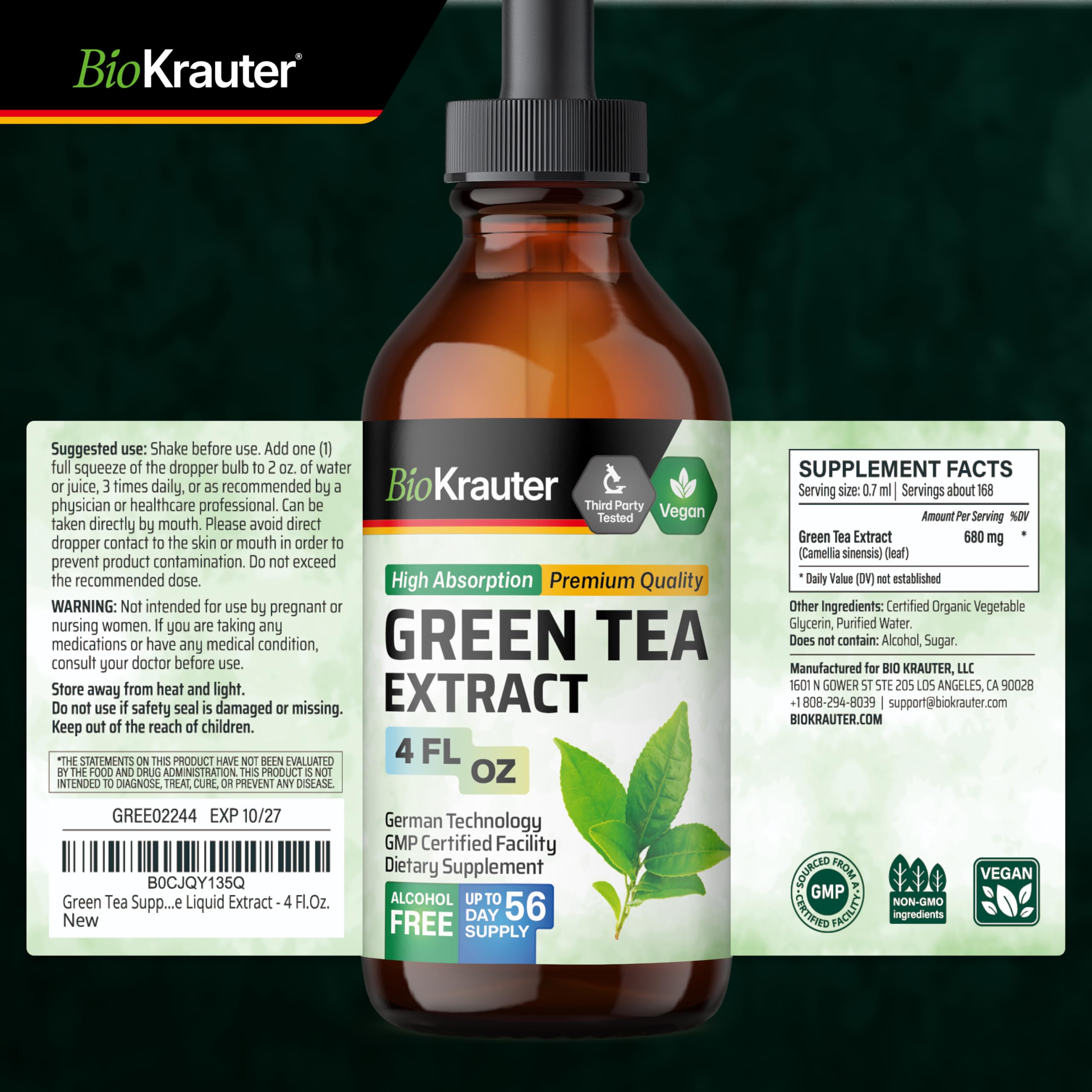 premium green tea extract formula
