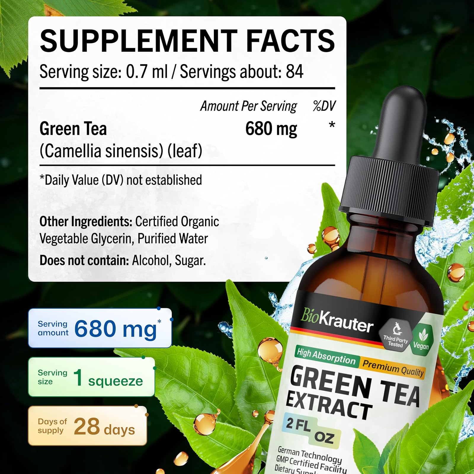 premium green tea extract supplement