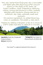 Premium green tea from Jeju Island