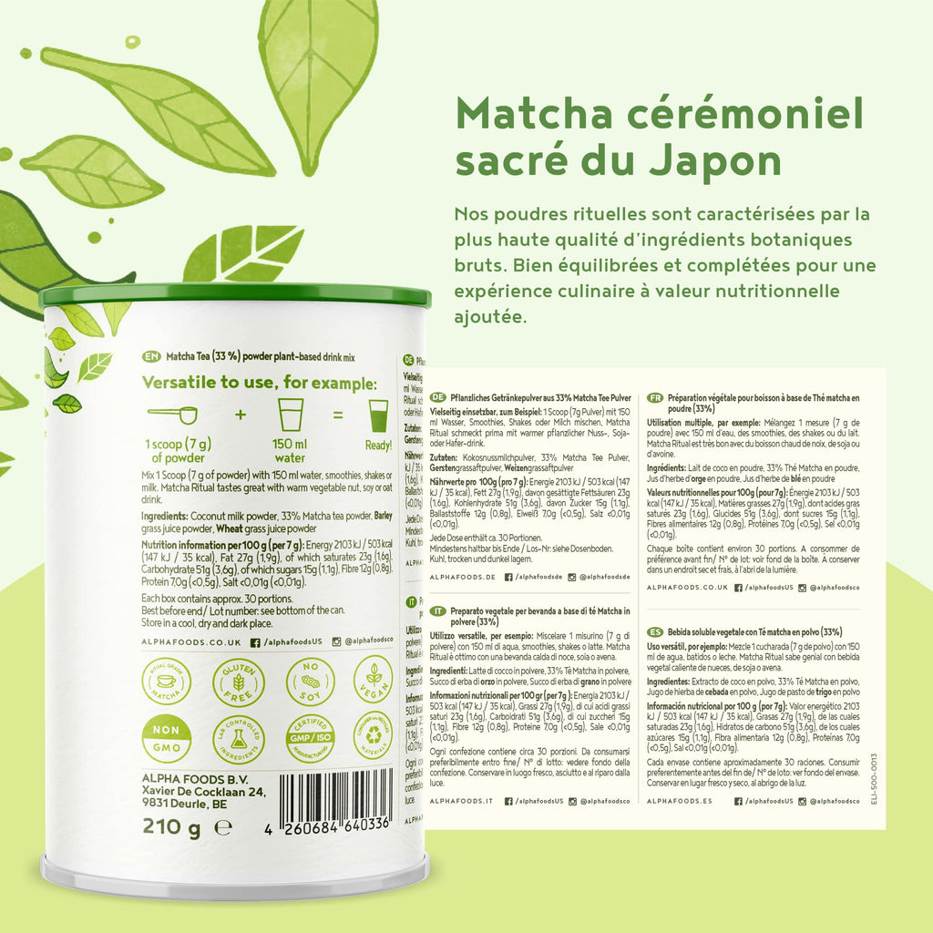 premium green tea matcha powder