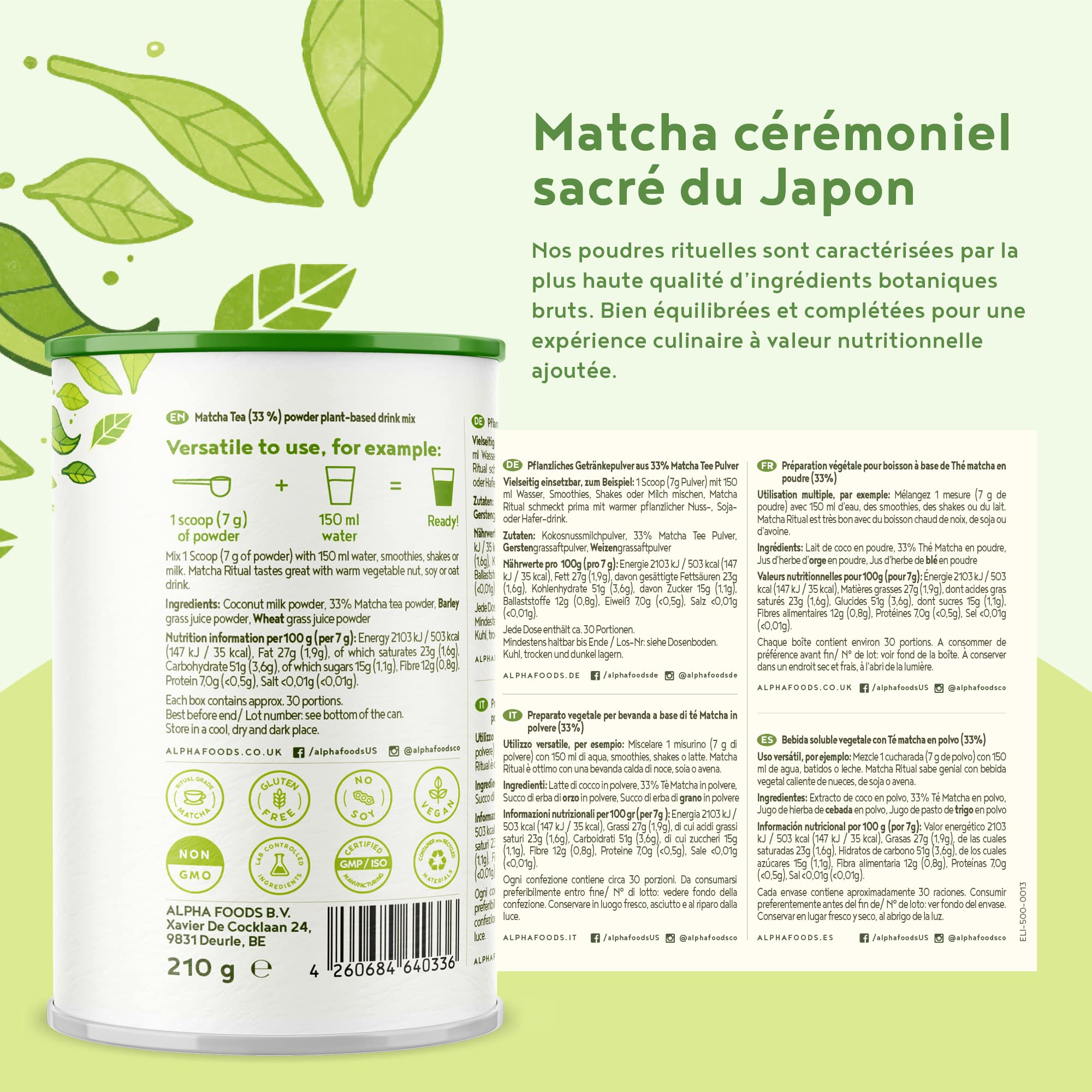 premium green tea matcha powder