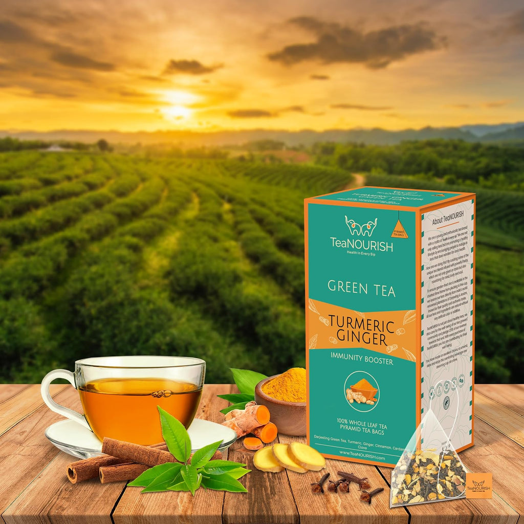 premium green tea pyramid bags