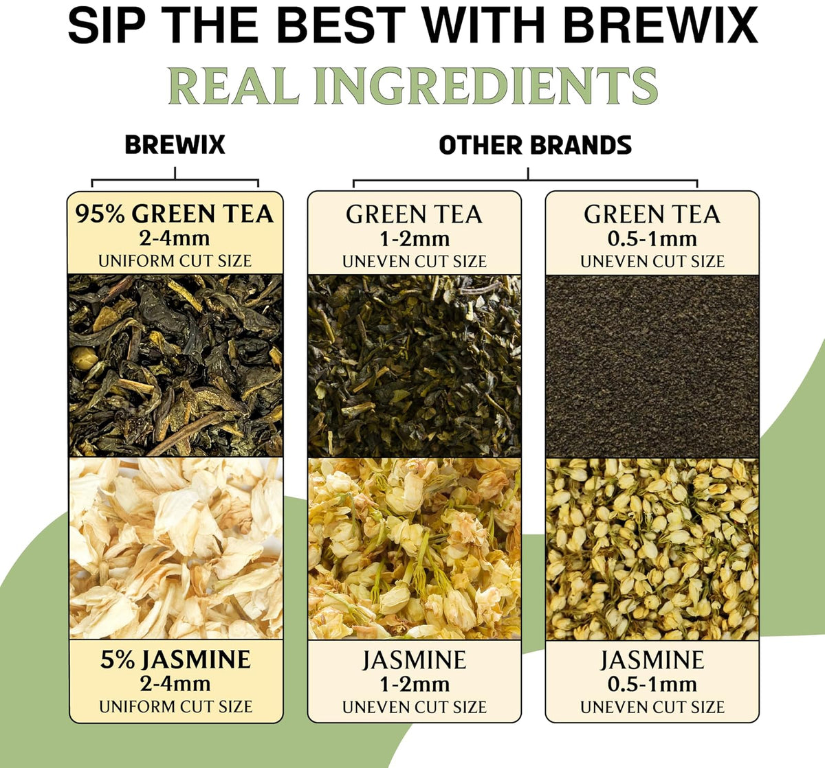 premium green tea pyramid bags