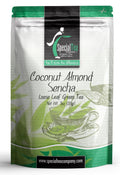 premium green tea with coconut almond