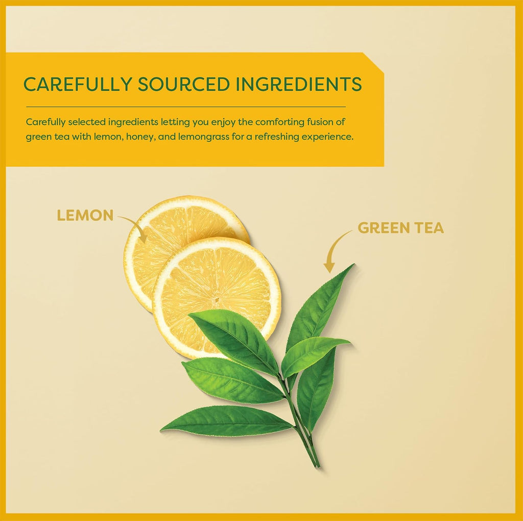 premium green tea with honey