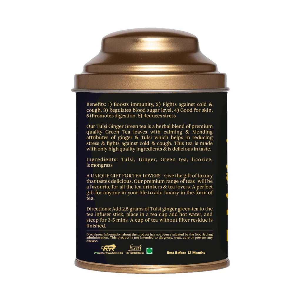 premium green tea with infuser