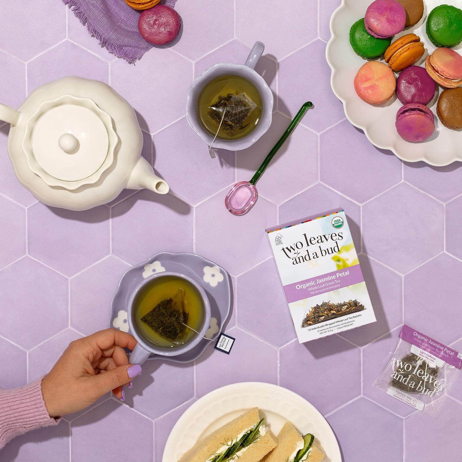 premium green tea with jasmine aroma