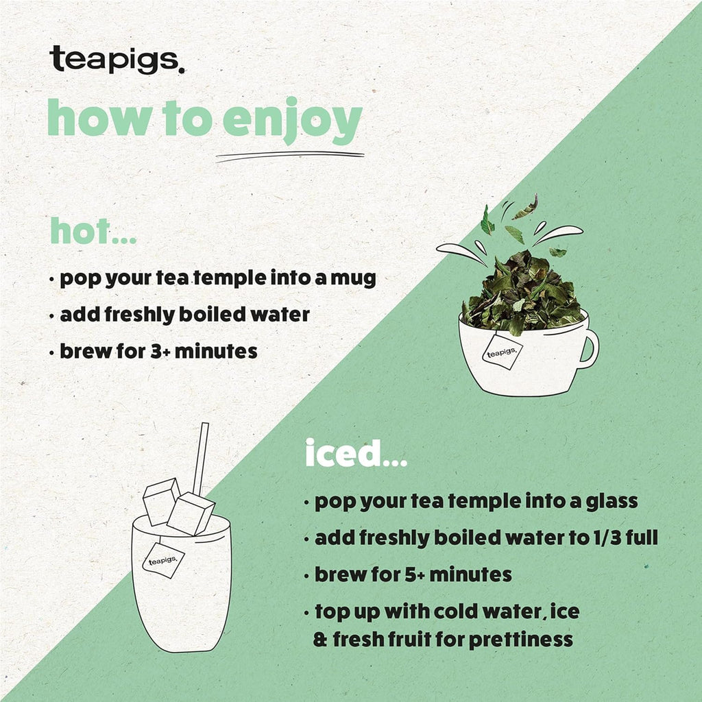 premium green tea with mint infusion