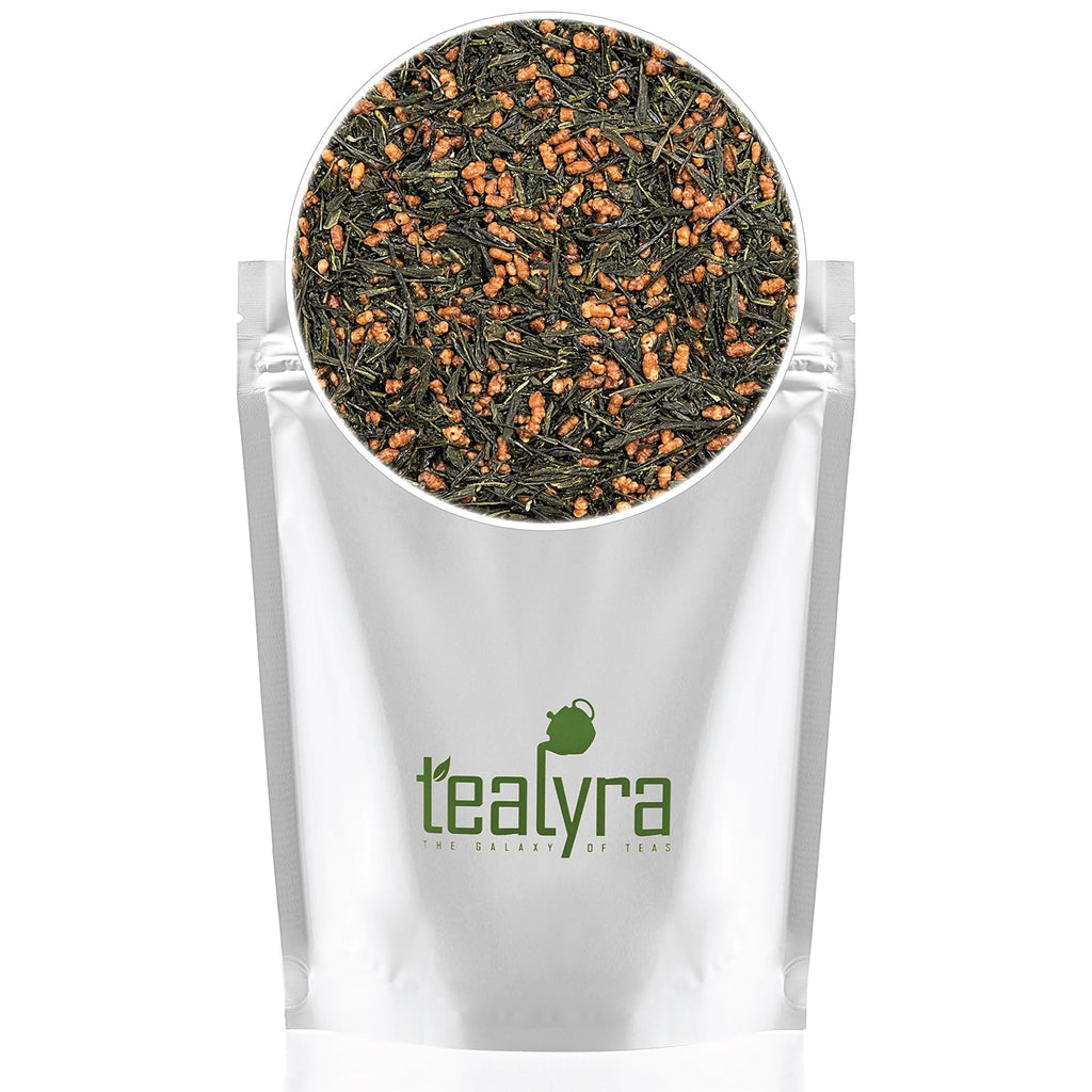 premium green tea with roasted rice