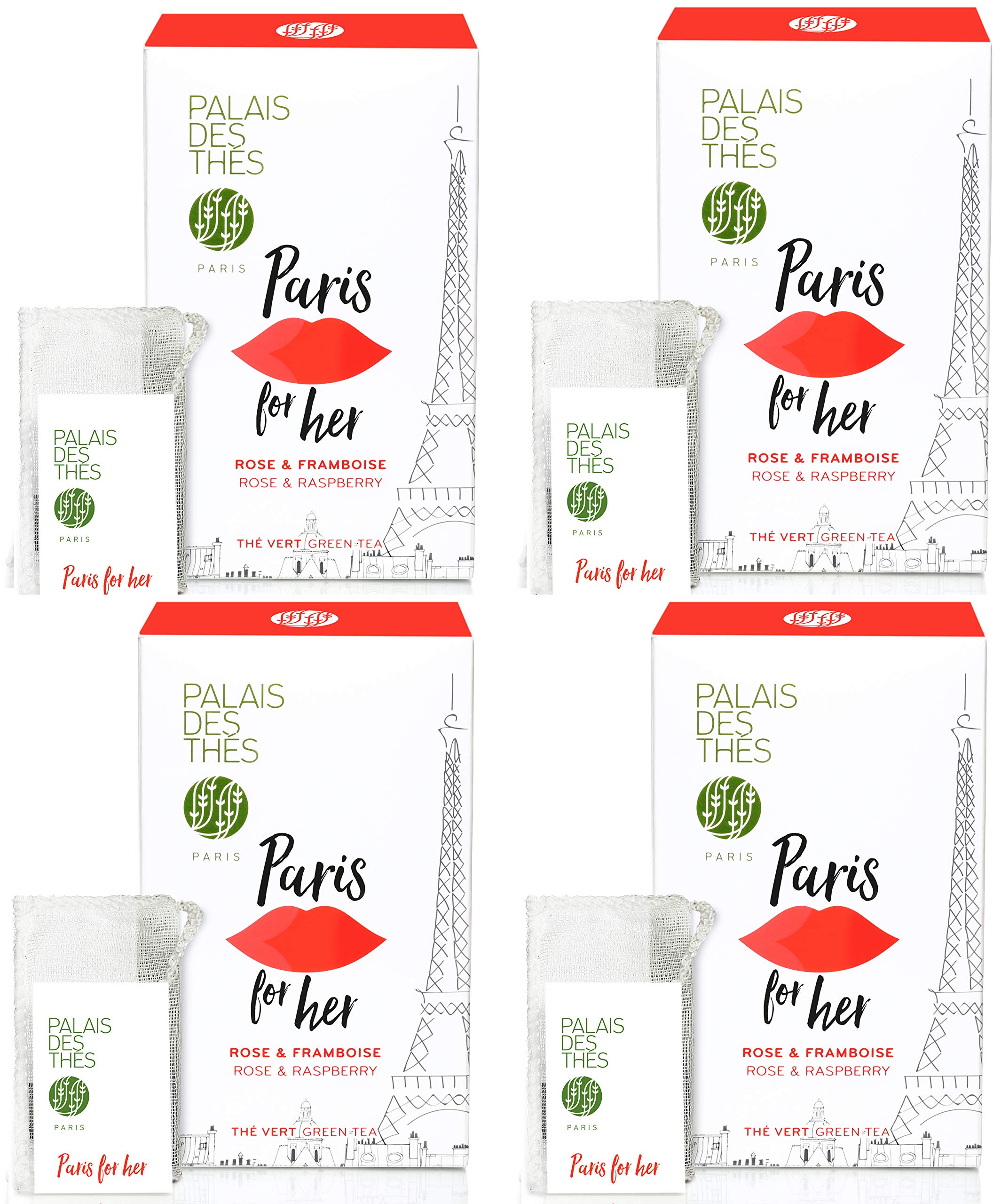 premium green tea with rose