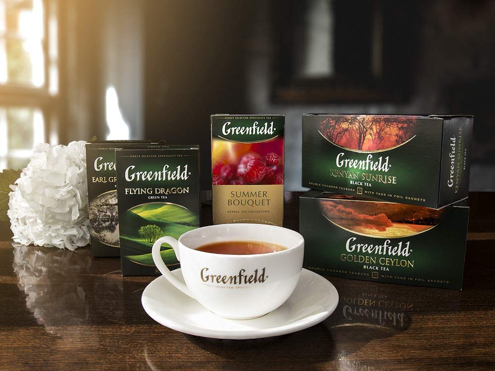 premium Greenfield herbal tea selection
