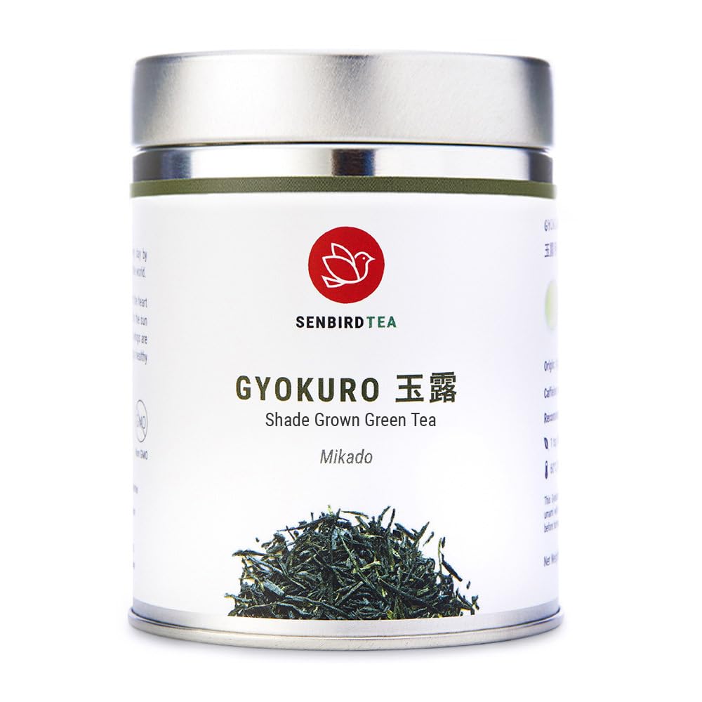 premium gyokuro green tea leaves