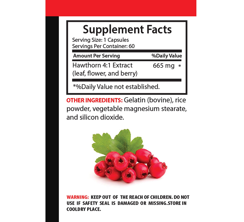 premium hawthorn berry supplement