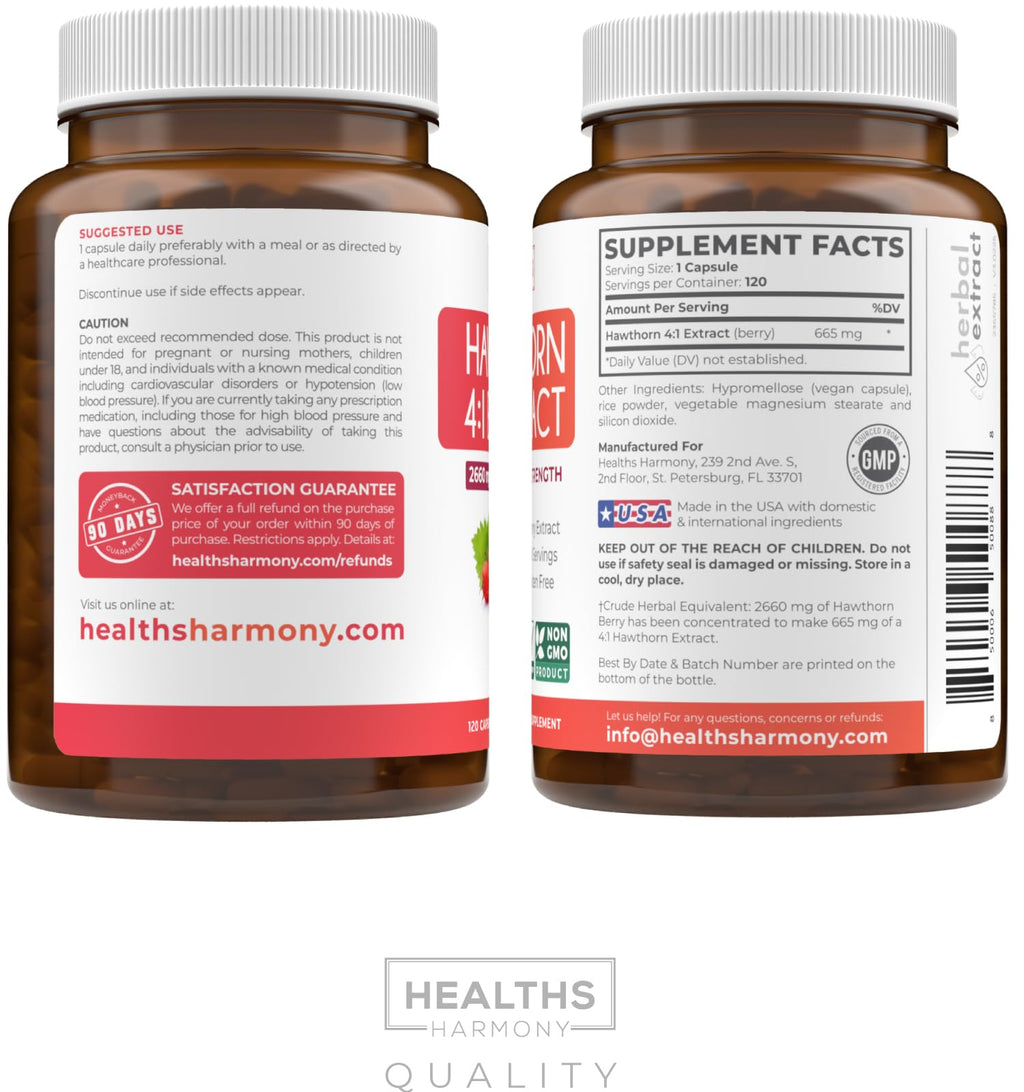 Premium hawthorn extract for stress relief