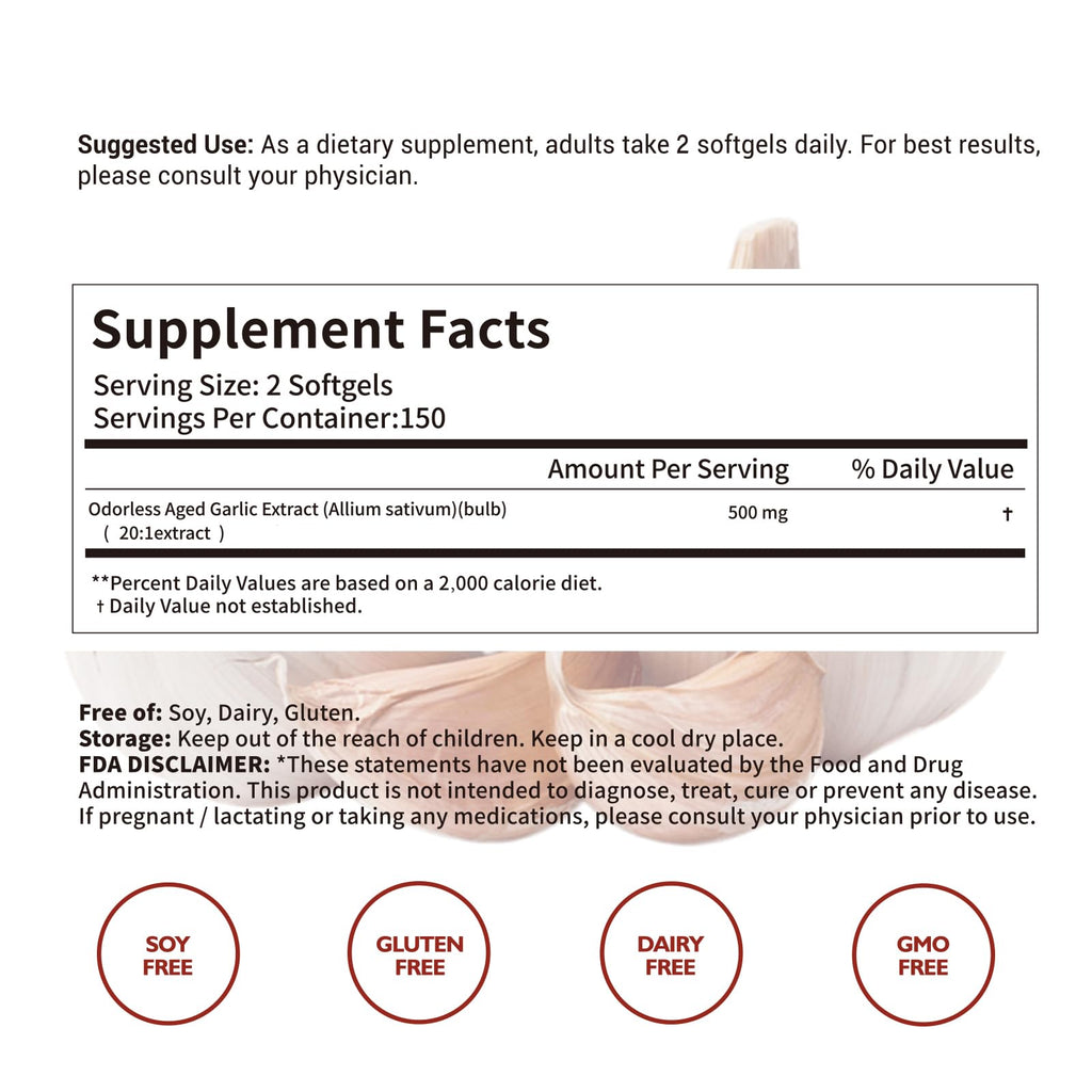 premium herbal garlic softgels