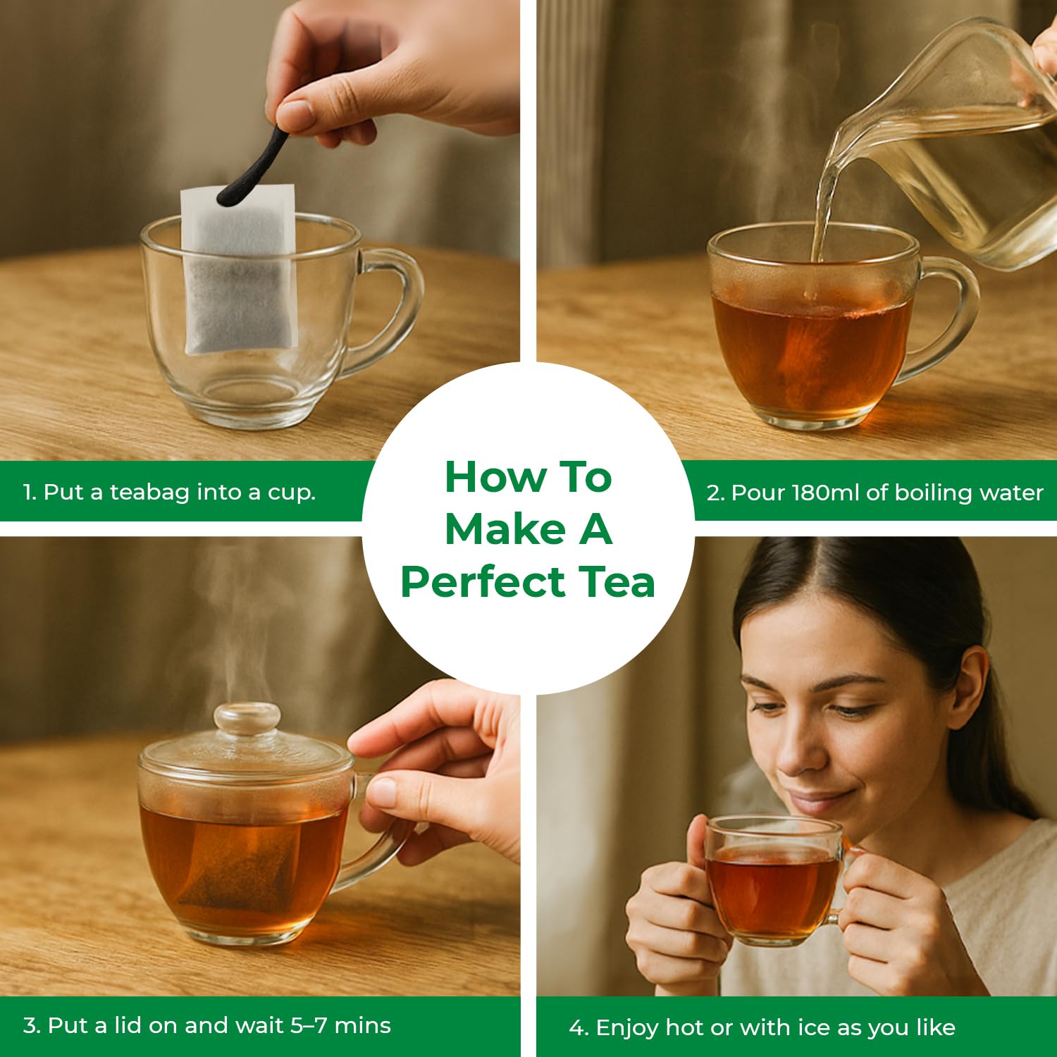 premium herbal Moringa tea blend