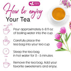 premium herbal tea blend with red clover