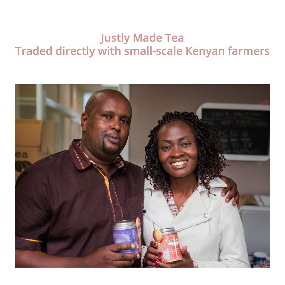premium herbal tea in tin packaging