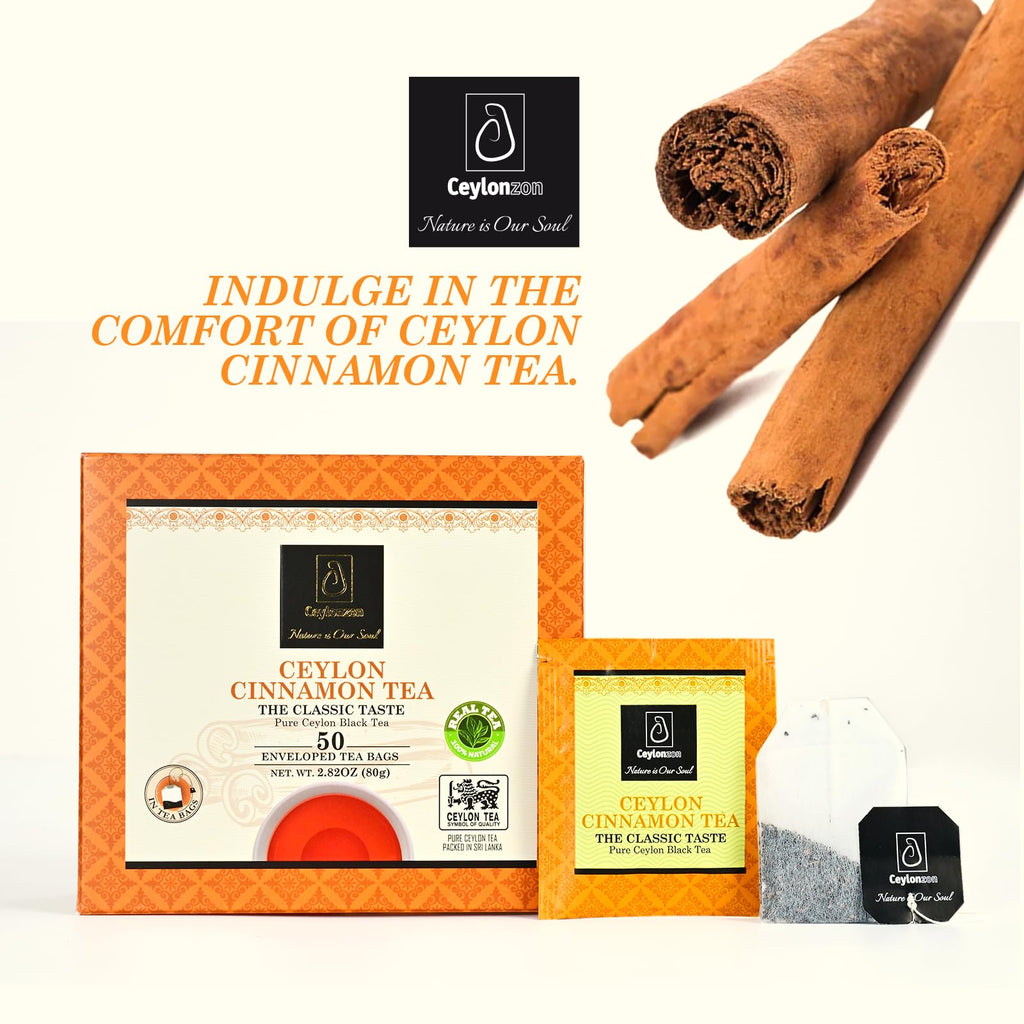 premium herbal tea with cinnamon