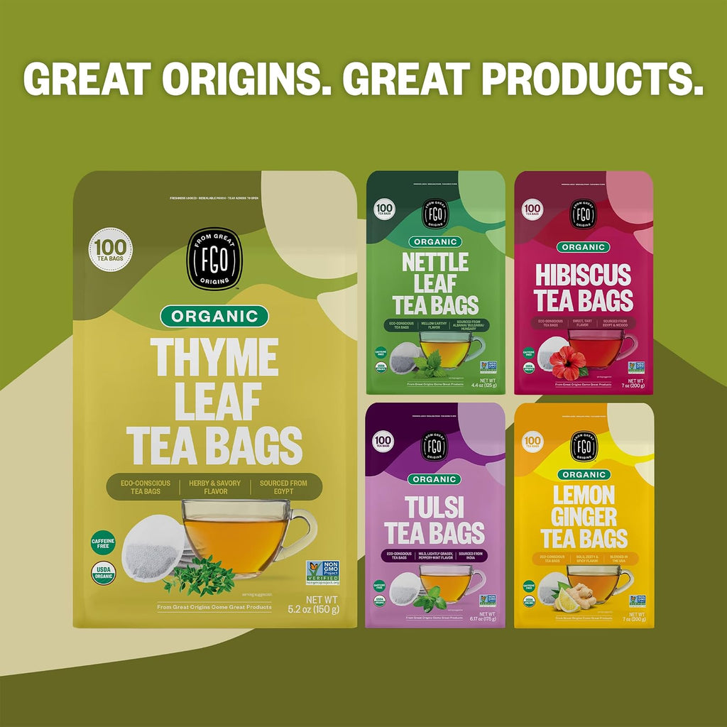 premium herbal tea with thyme