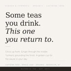 premium herbal tea with turmeric