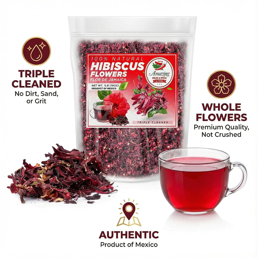 premium hibiscus flowers for brewing