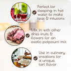 Premium hibiscus flowers for refreshing beverages