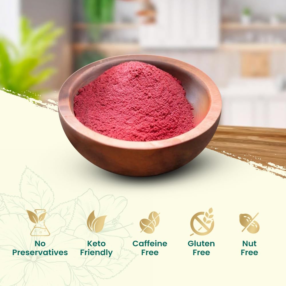 Premium hibiscus powder for green tea blends