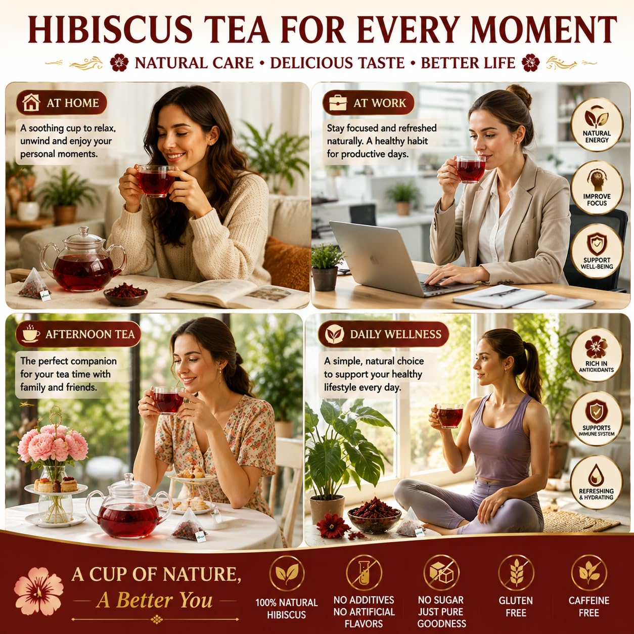 premium hibiscus tea for health benefits