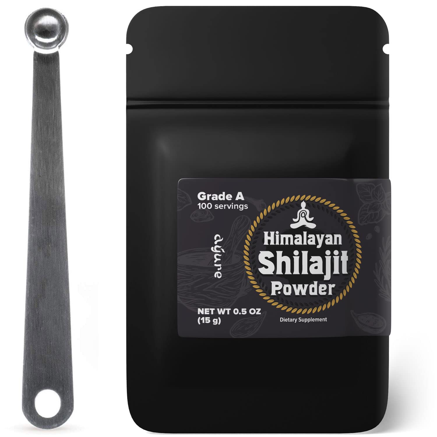 Premium Himalayan Shilajit powder supplement