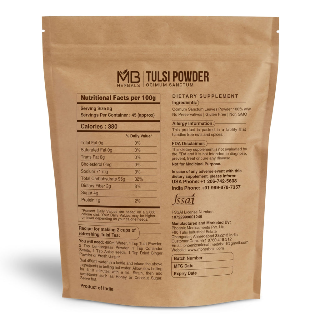premium holy basil for herbal remedies