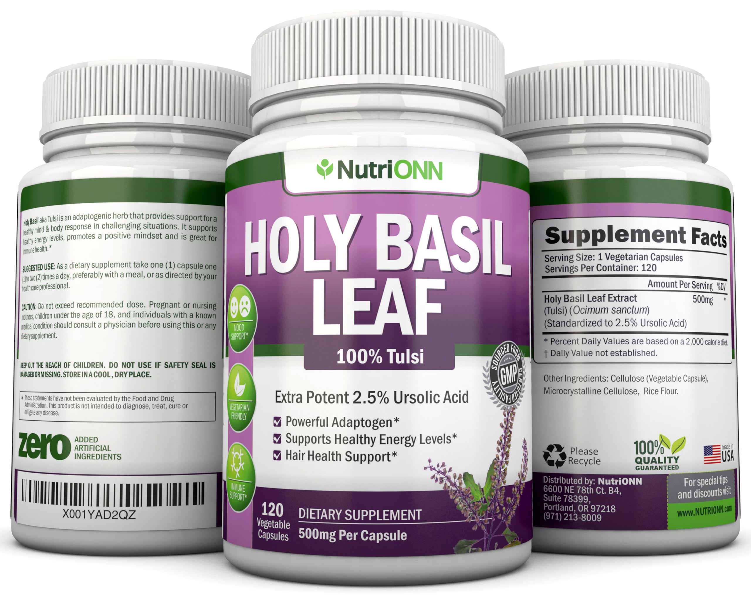 premium holy basil for immune support