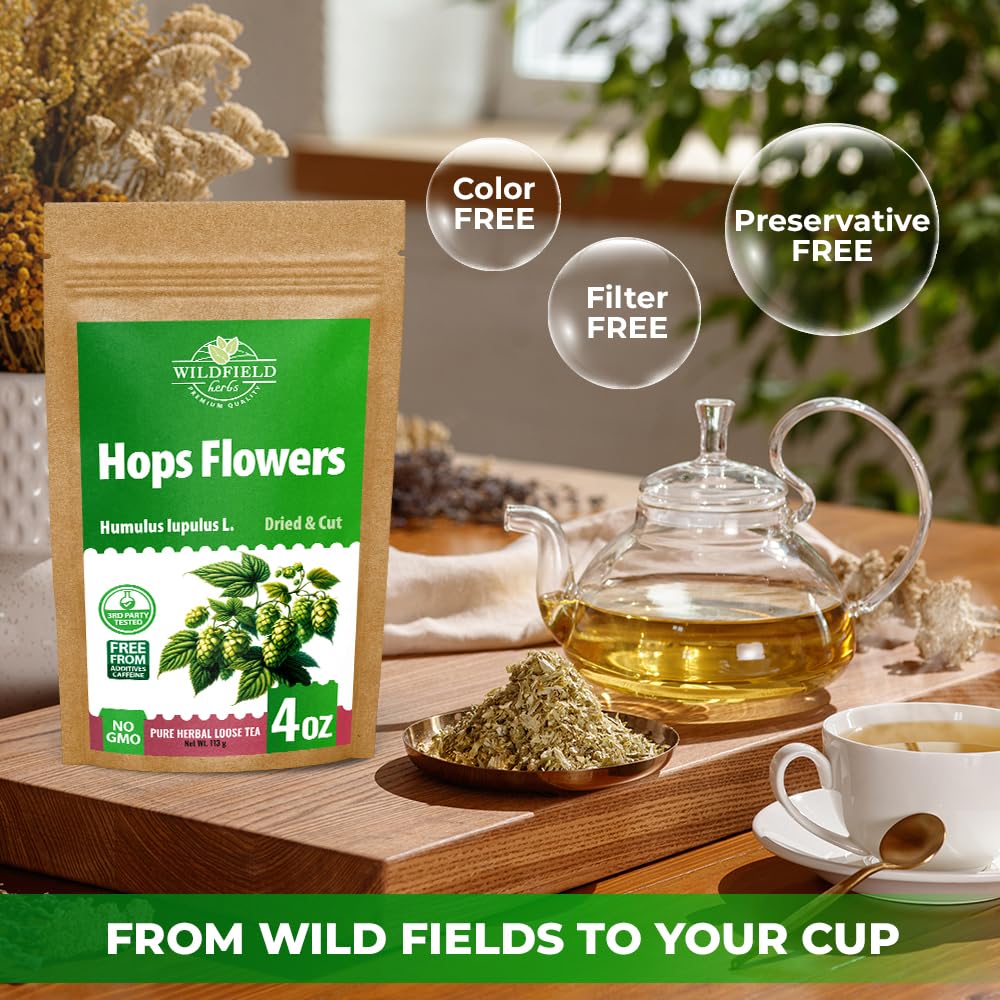 premium hops tea for wellness