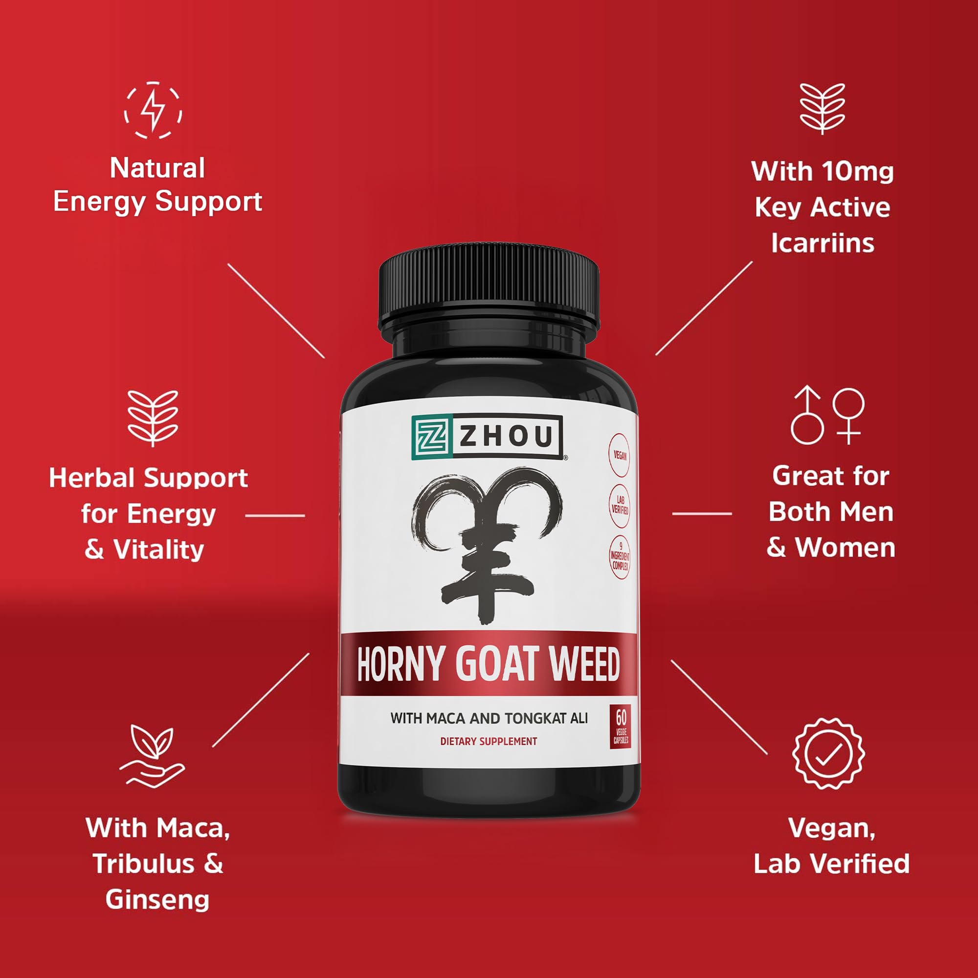 premium horny goat weed veggie capsules