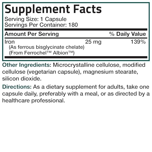 premium iron capsules for vitality