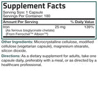 premium iron capsules for vitality