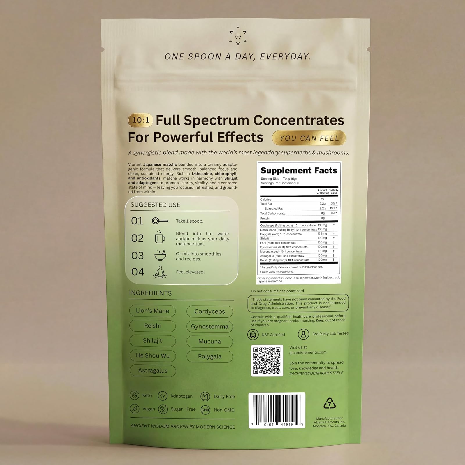 premium Japanese matcha mushrooms