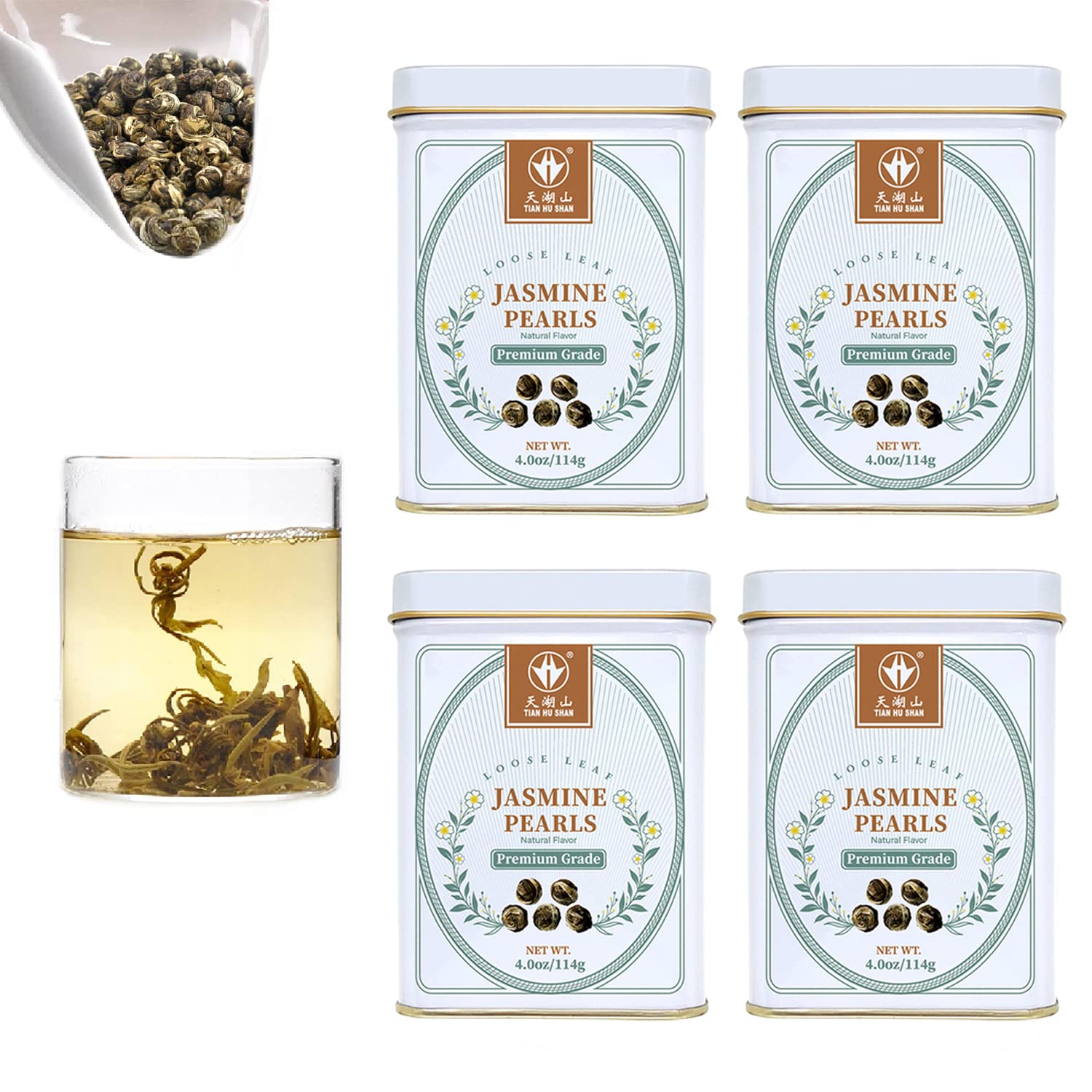 premium jasmine dragon pearls green tea
