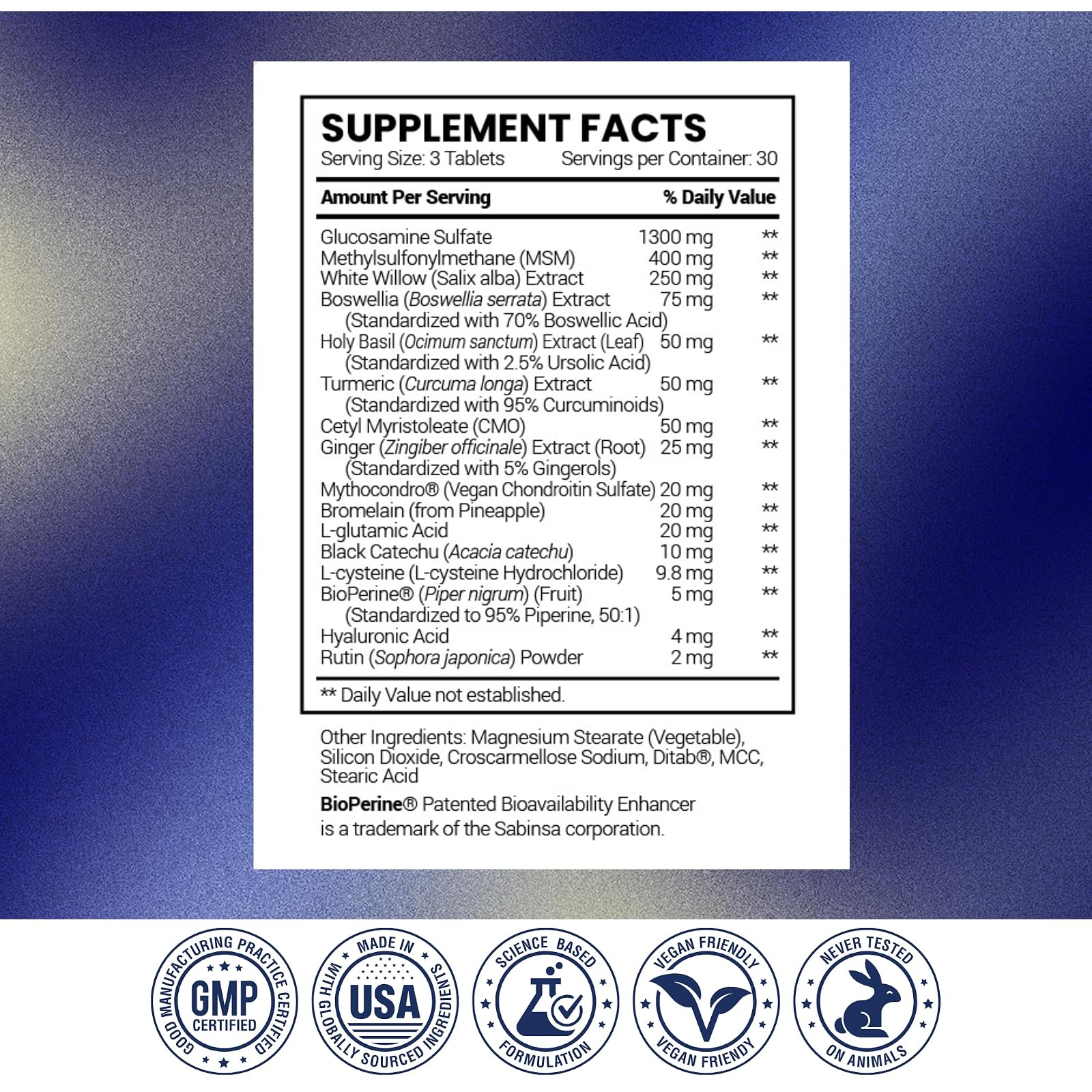 premium joint support with glucosamine