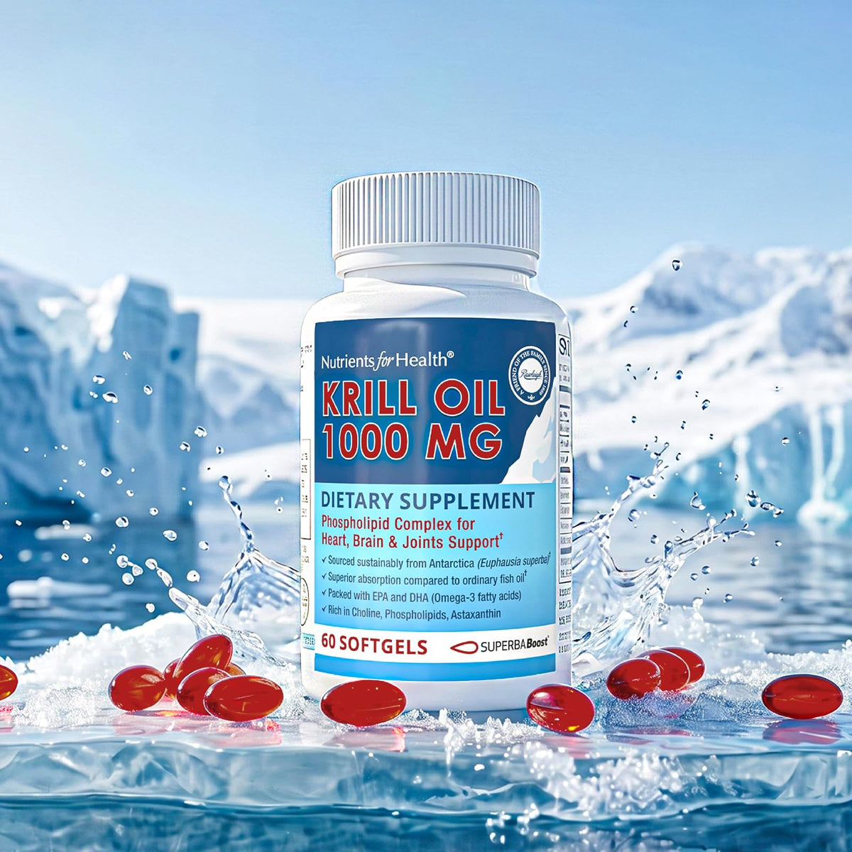 Premium krill oil for joint support