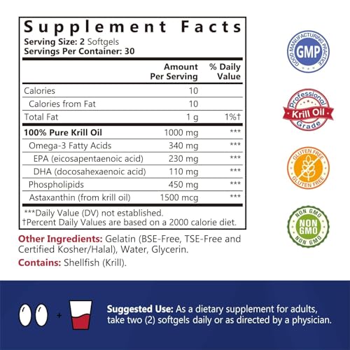 premium krill oil softgels