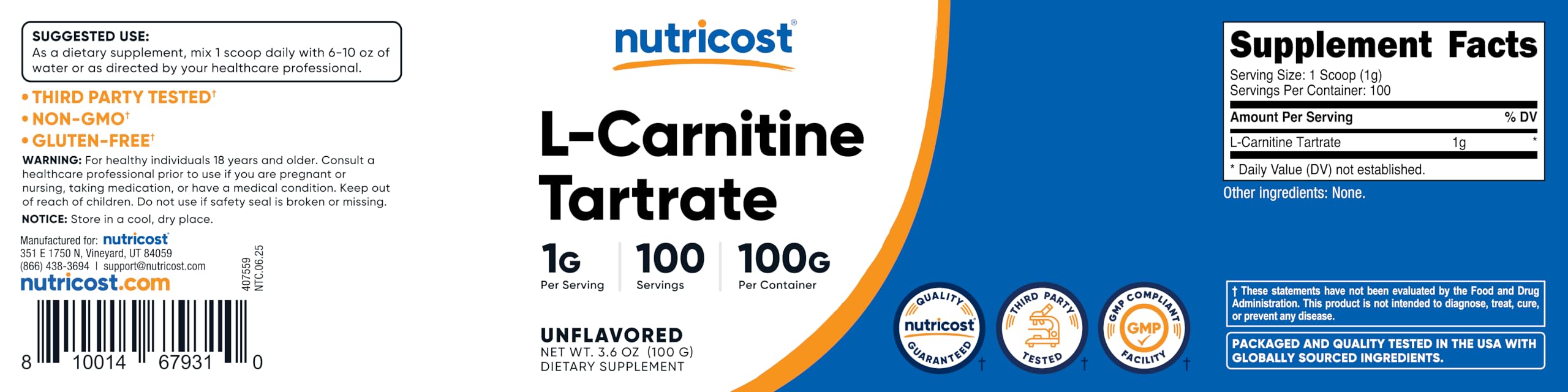 premium L-Carnitine powder for athletes