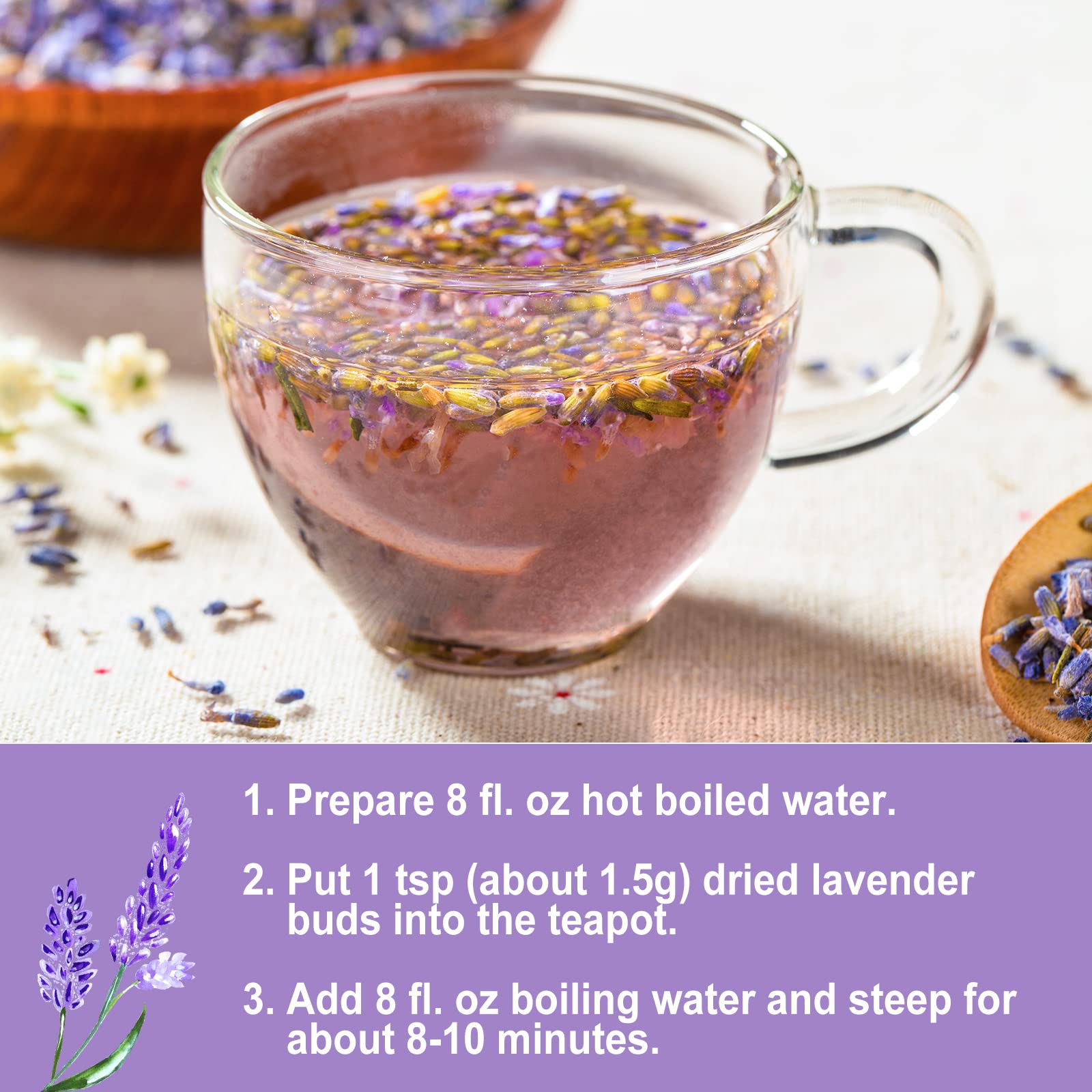 premium lavender for calming tea