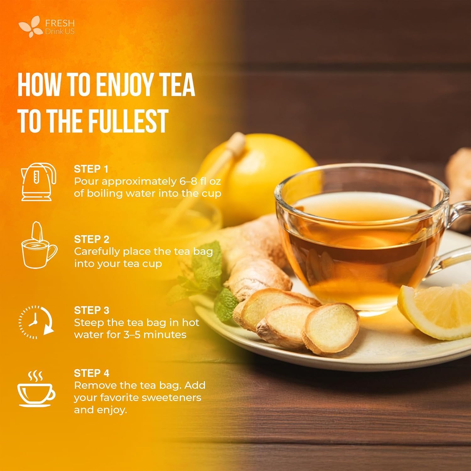 premium lemon ginger tea for health benefits