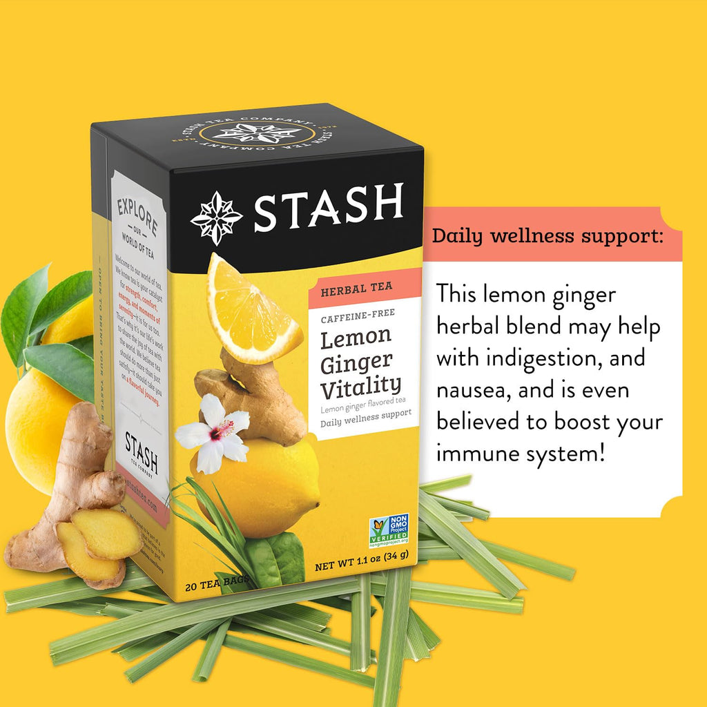premium lemon ginger tea for relaxation