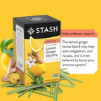premium lemon ginger tea for relaxation